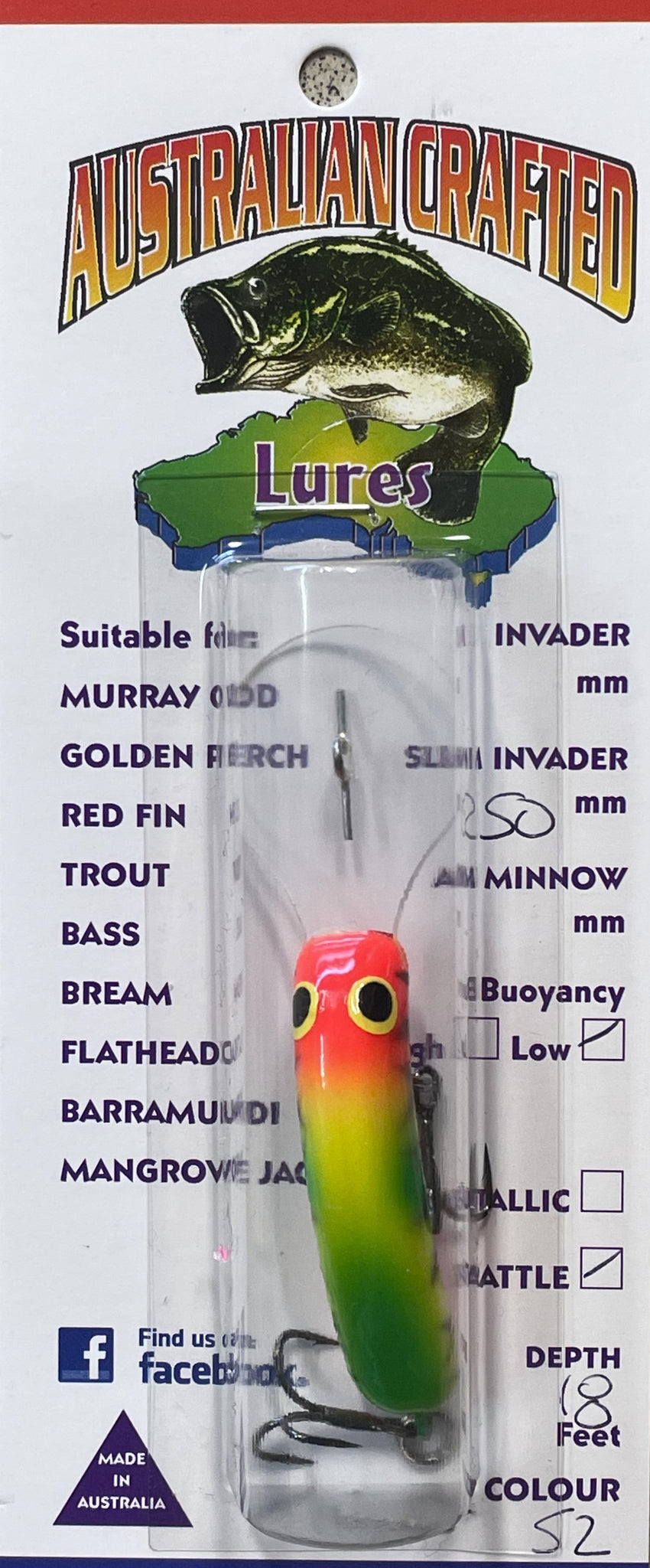 Australian Crafted Lures - Slim Invader 50mm 18ft (#52) – Trophy Trout ...