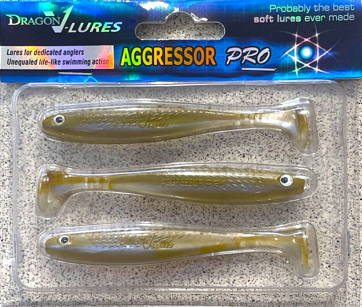 Dragon Aggressor Pro 4" - Honey Shad – Trophy Trout Lures and Fly Fishing