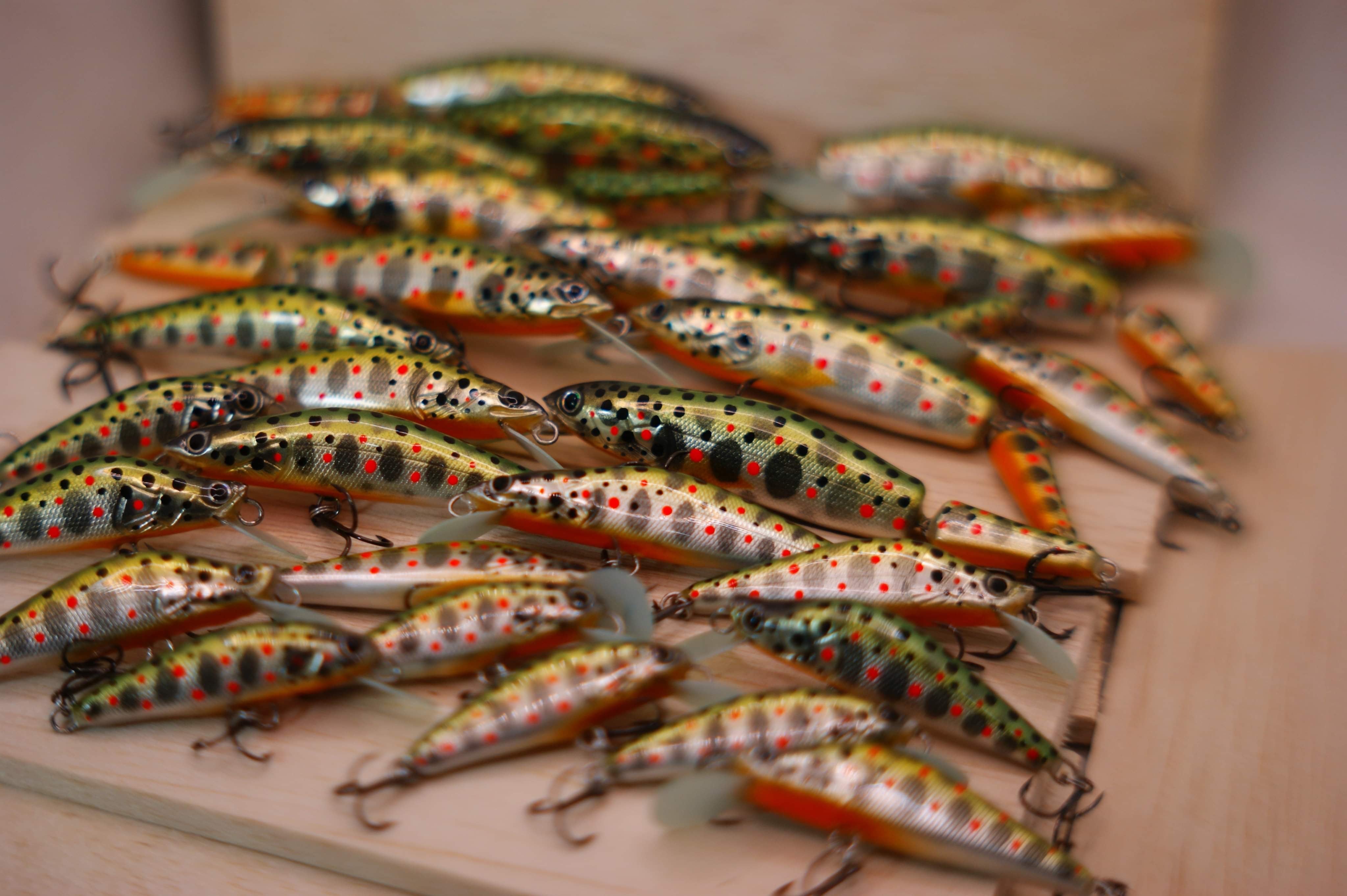 PAN Handmade Lures 72mm 8g Sinking - Salmo Trutta – Trophy Trout Lures ...